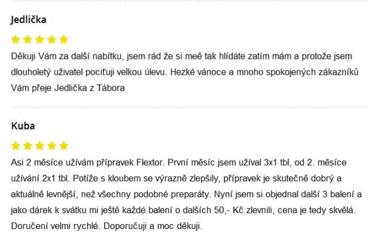 Flextor - recenze prémiového kloubního přípravku + cena, prodej
