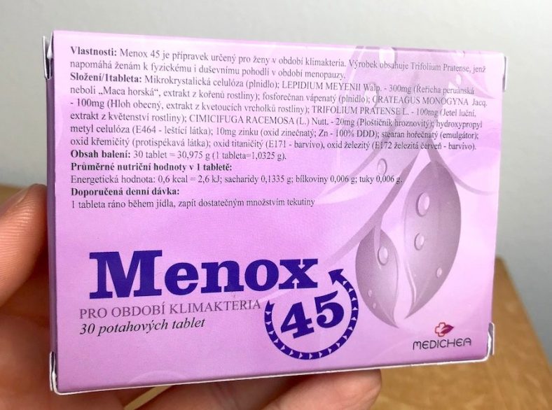 Menox 45 - tabletky na menopauzu ve výborné ceně - Bio Poradce
